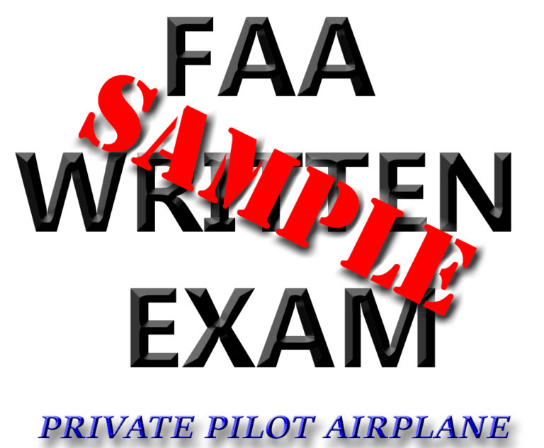 Private Pilot Sample FAA Written Exam – Niner Bravo Aviation